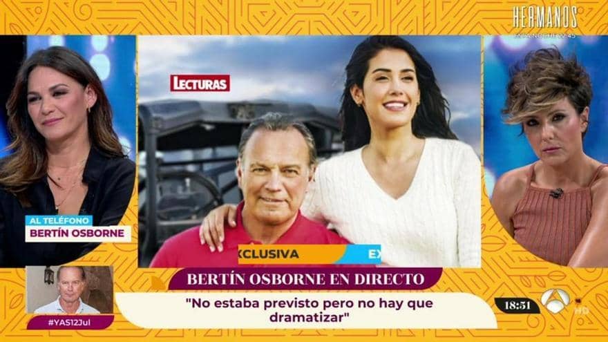 Bertín Osborne Bertín Osborne Estalla En Y Ahora Sonsoles Tras Las